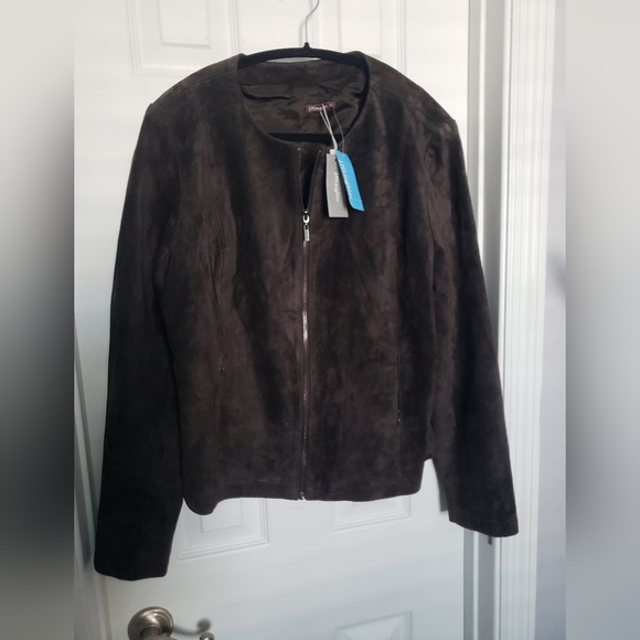 J. McLaughlin | Jackets & Coats | Jmclaughlin Mocha Brown Lara Suede ...